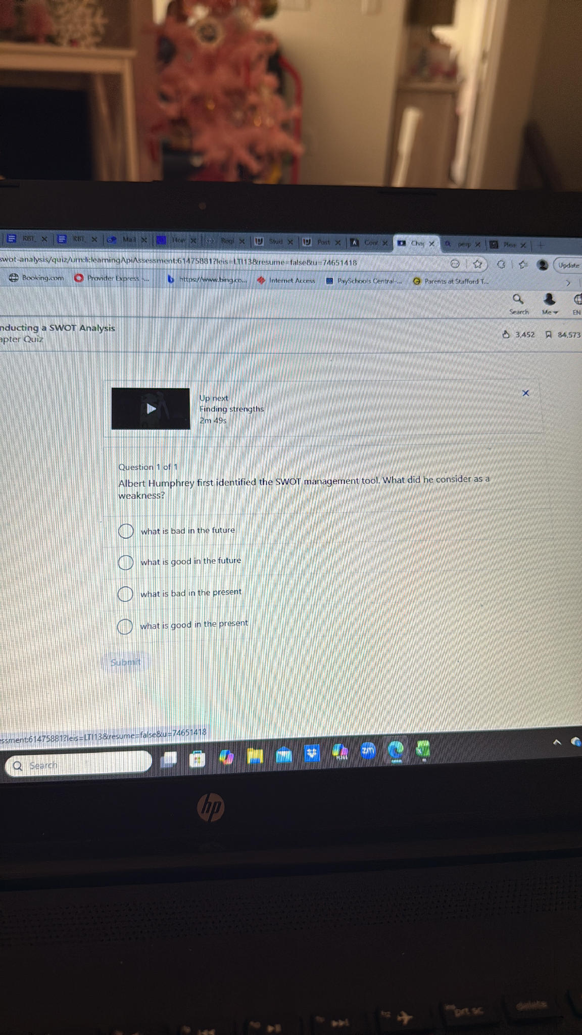 Albert Humphrey first identified the SWOT | StudyX