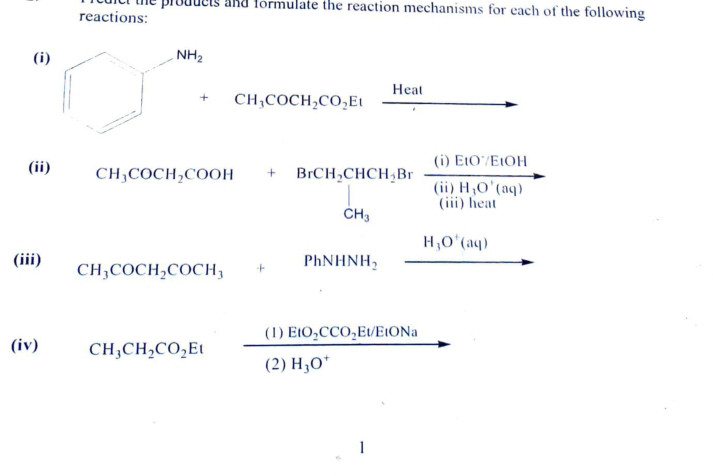 Predict the products and formulate the | StudyX