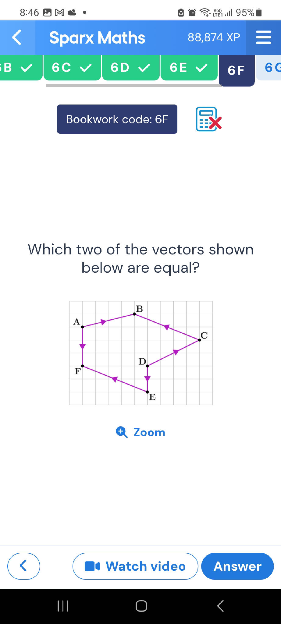 Which two of the vectors shown below are | StudyX