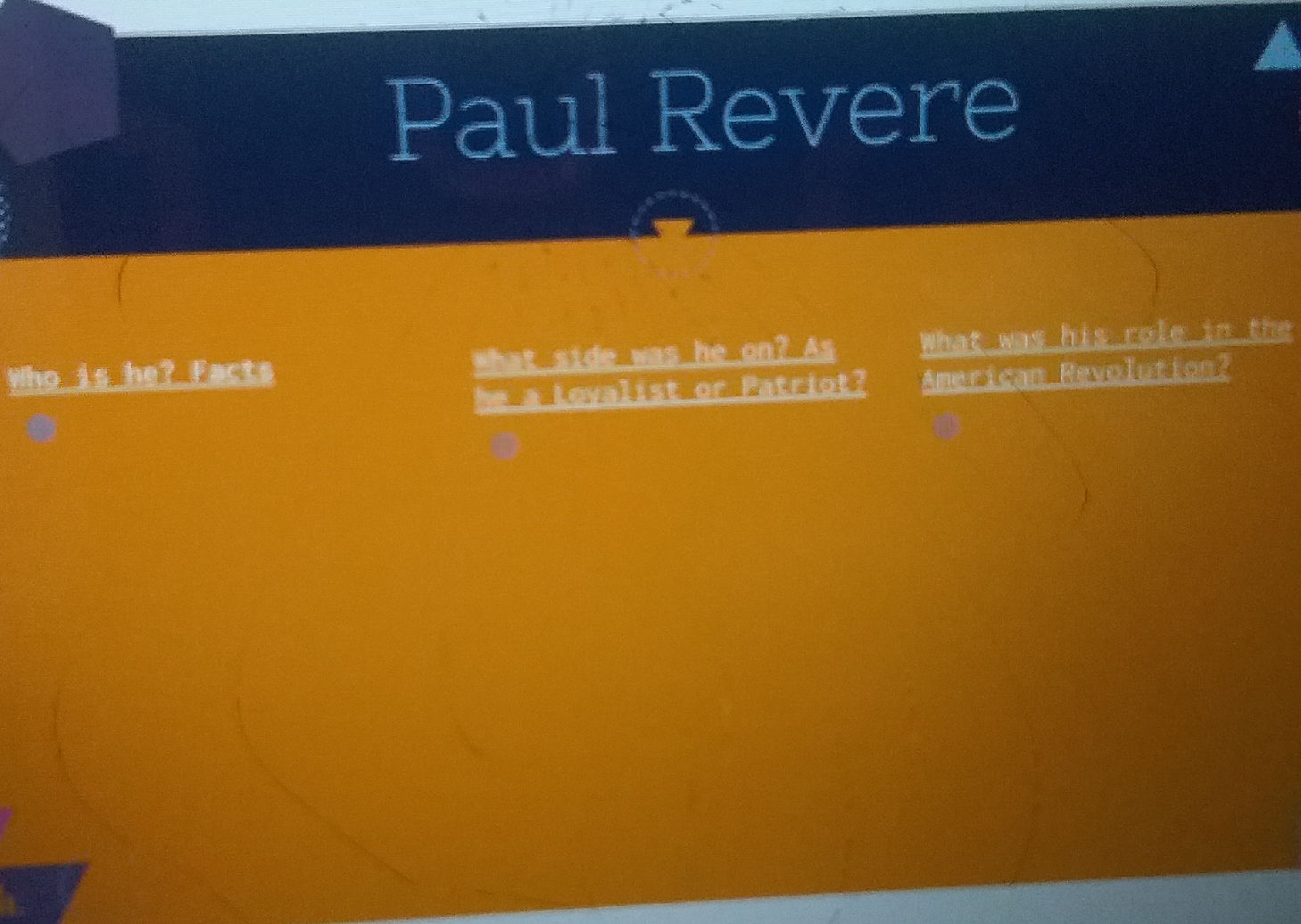 Paul Revere 1. Who is he? Facts 2. What | StudyX