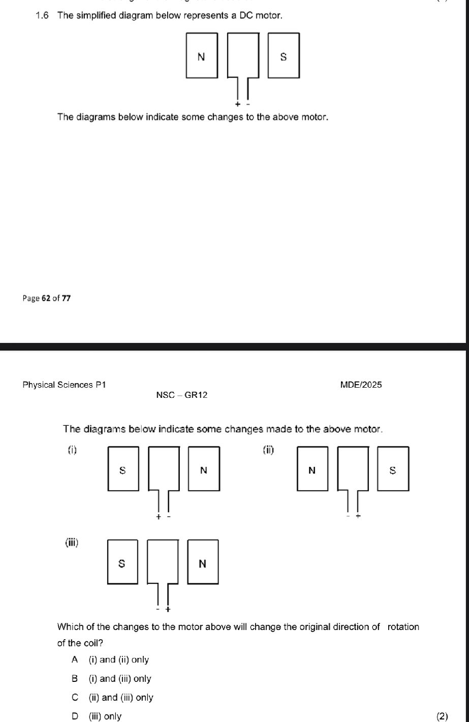 1.6 The simplified diagram below represents | StudyX