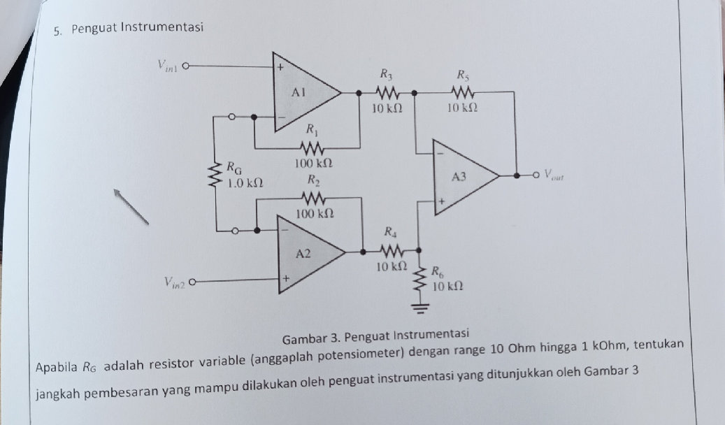5. Penguat Instrumentasi Diagram of an | StudyX