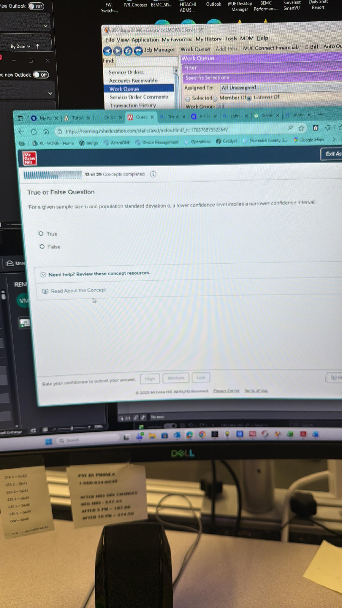 True or False Question For a given sample | StudyX