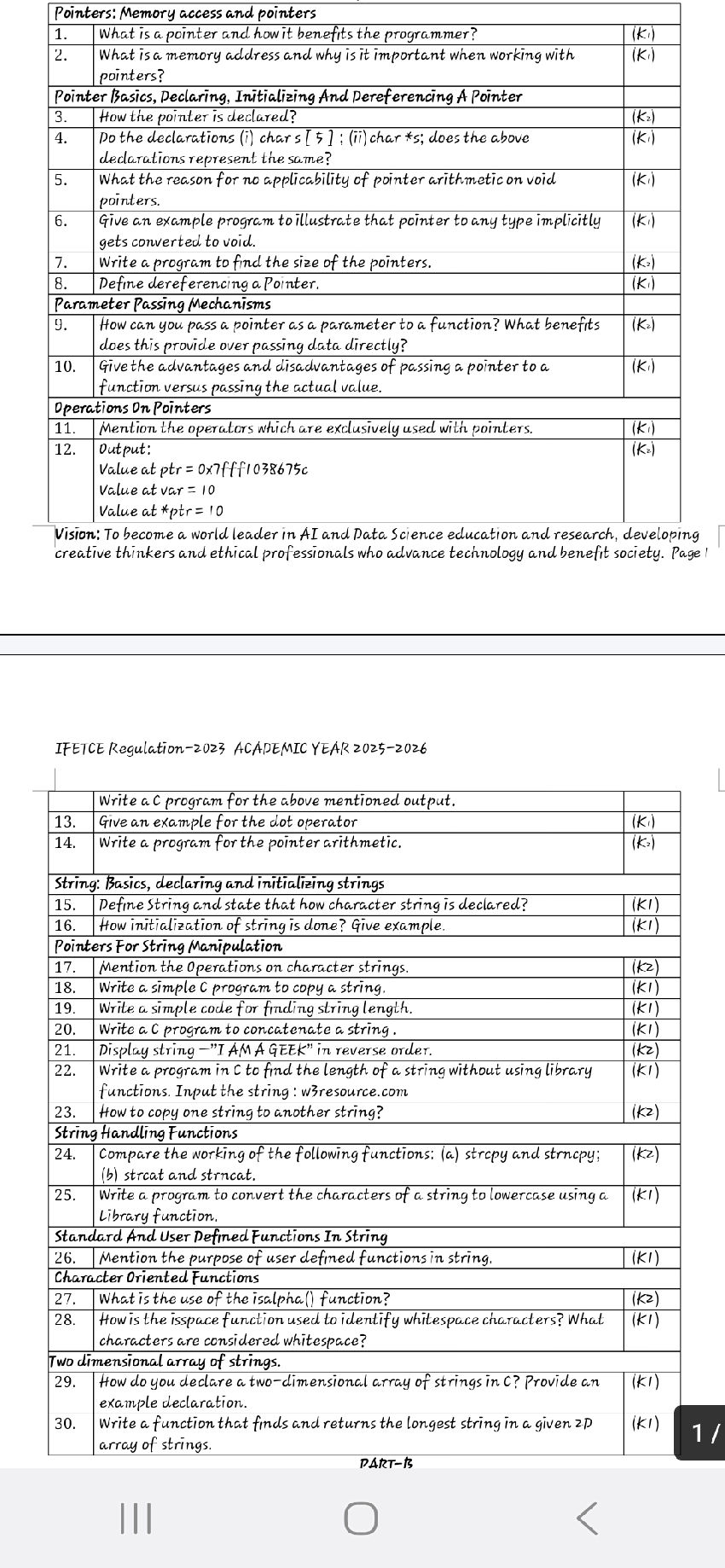 Pointers: Memory access and pointers 1. What | StudyX