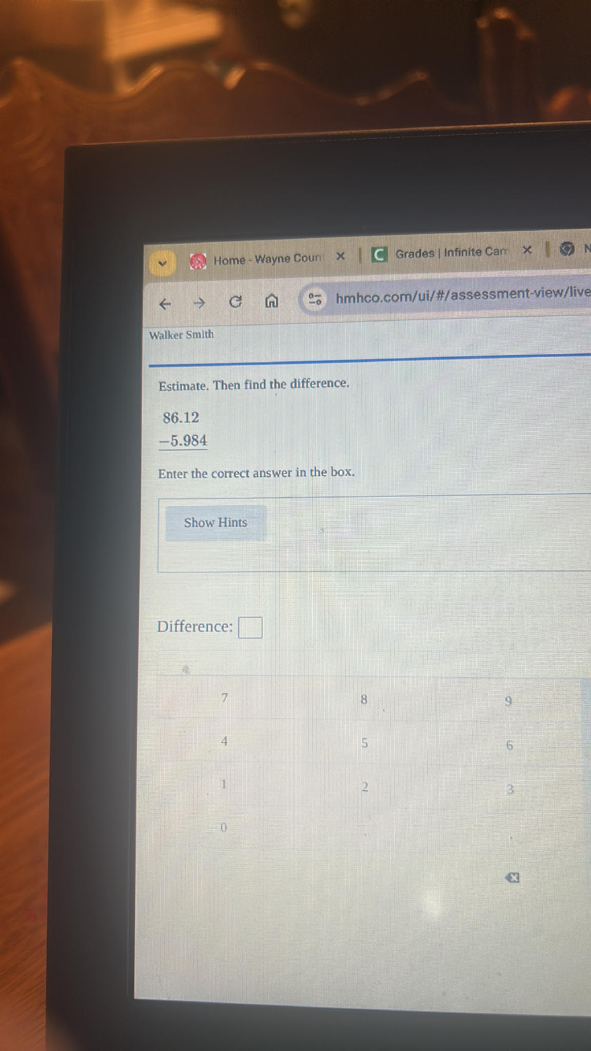 Estimate. Then find the difference. $$86.12 | StudyX