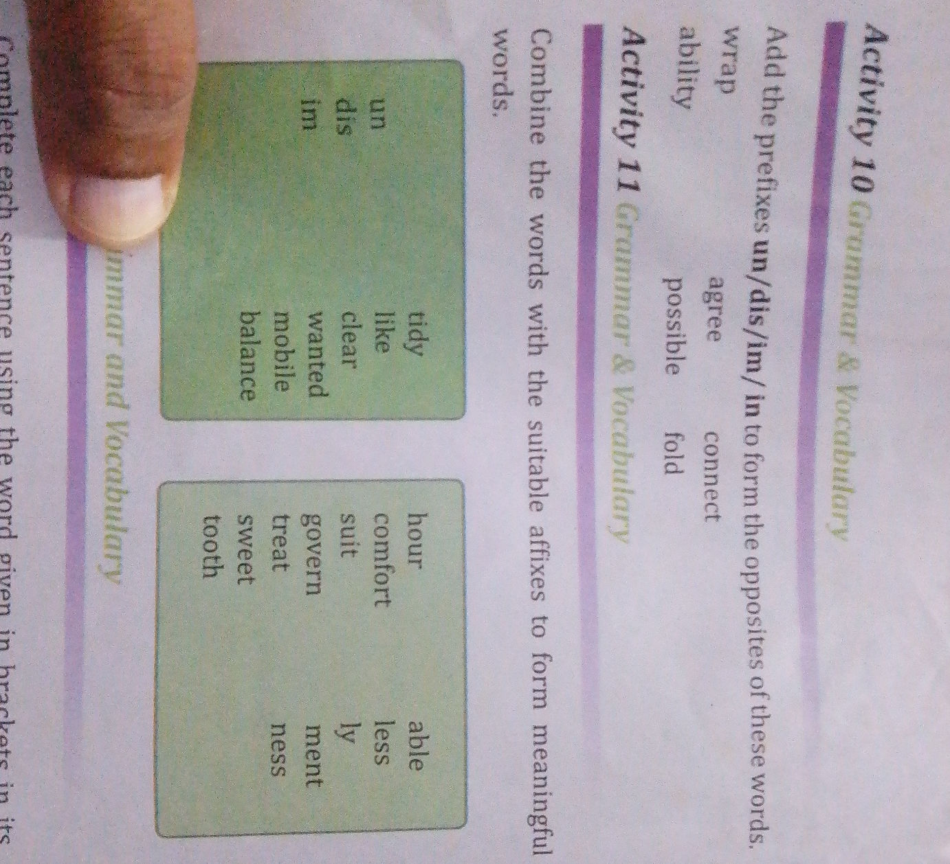 Activity 10 Grammar Vocabulary Add the | StudyX
