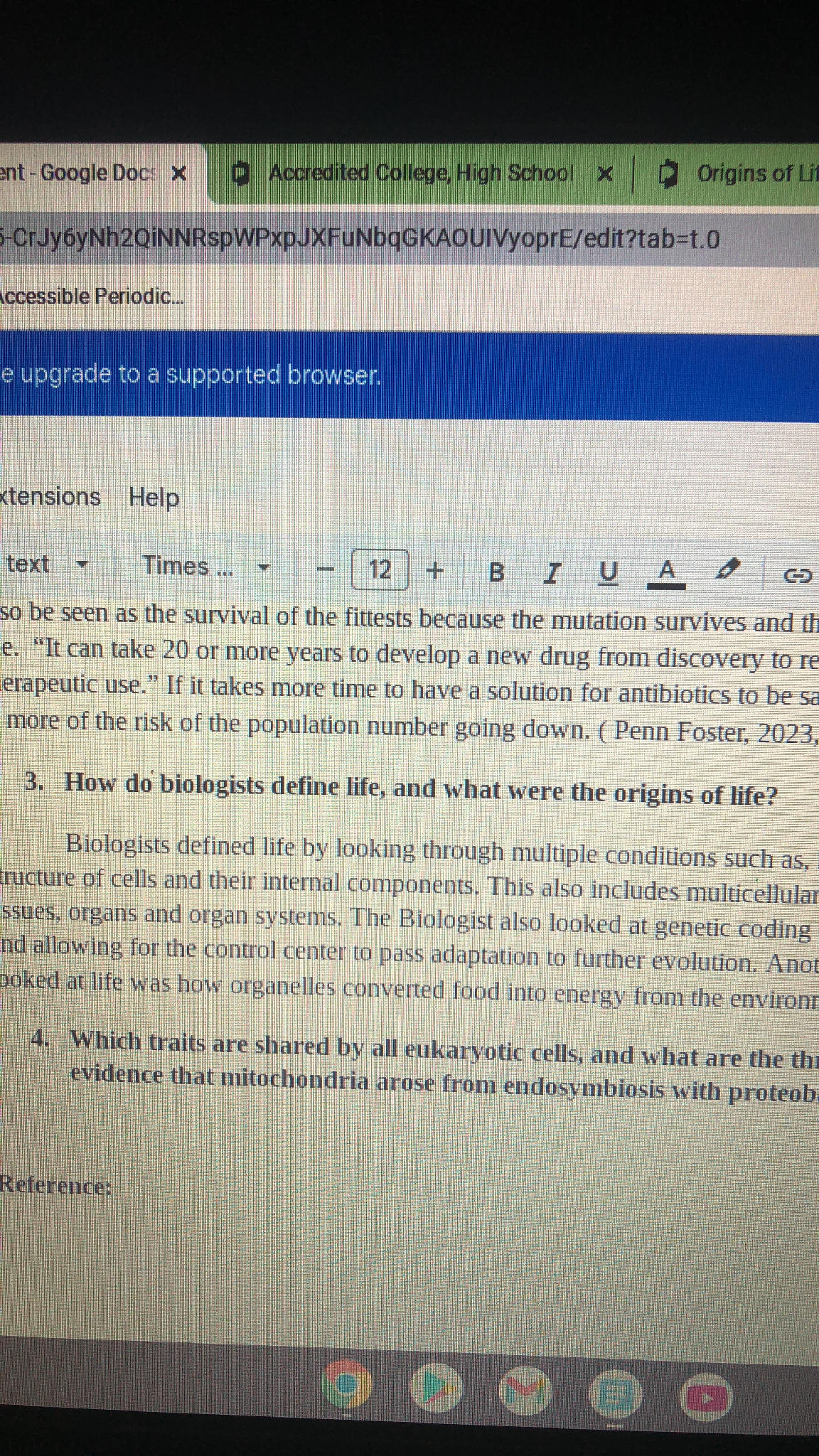 3. How do biologists define life, and what | StudyX