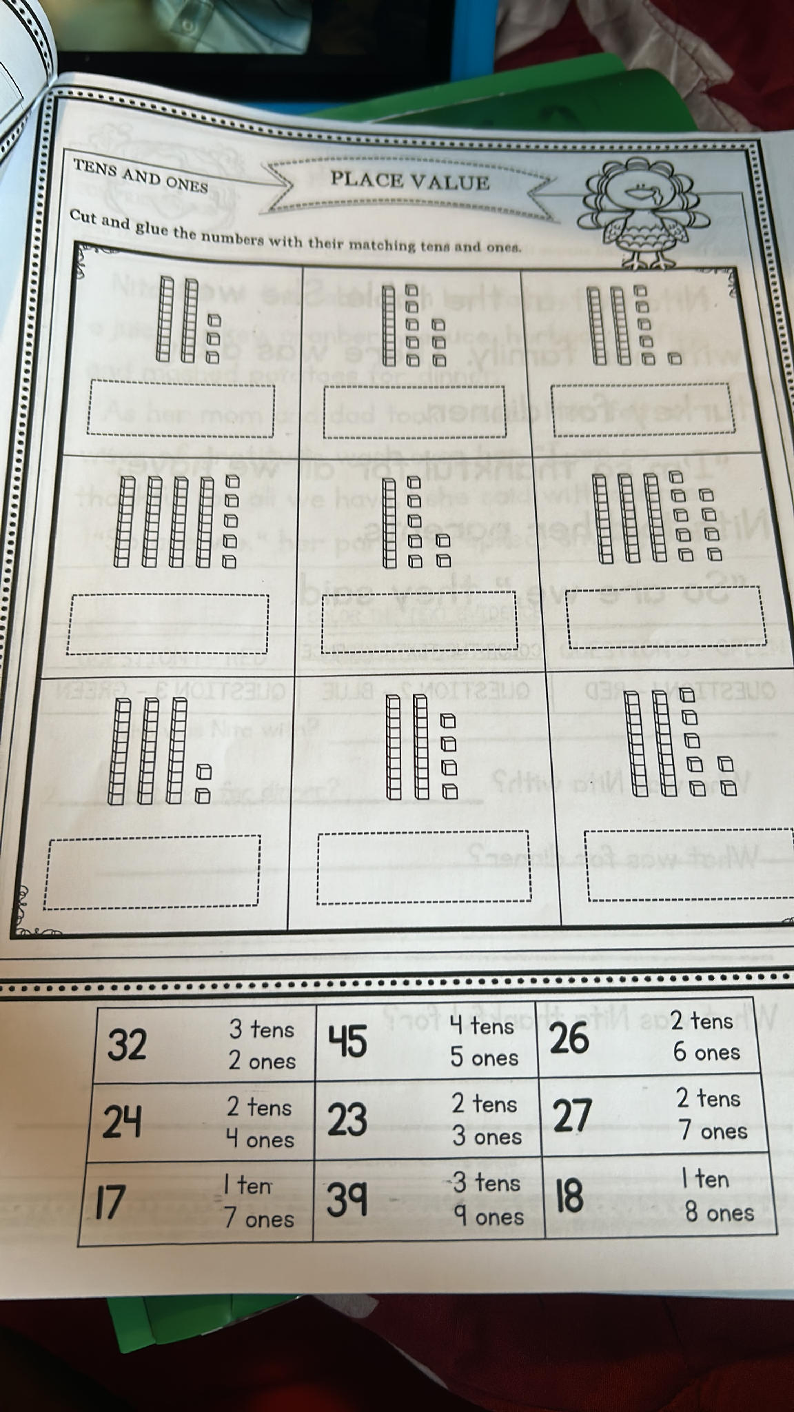 ## PLACE VALUE TENS AND ONES Cut and glue | StudyX