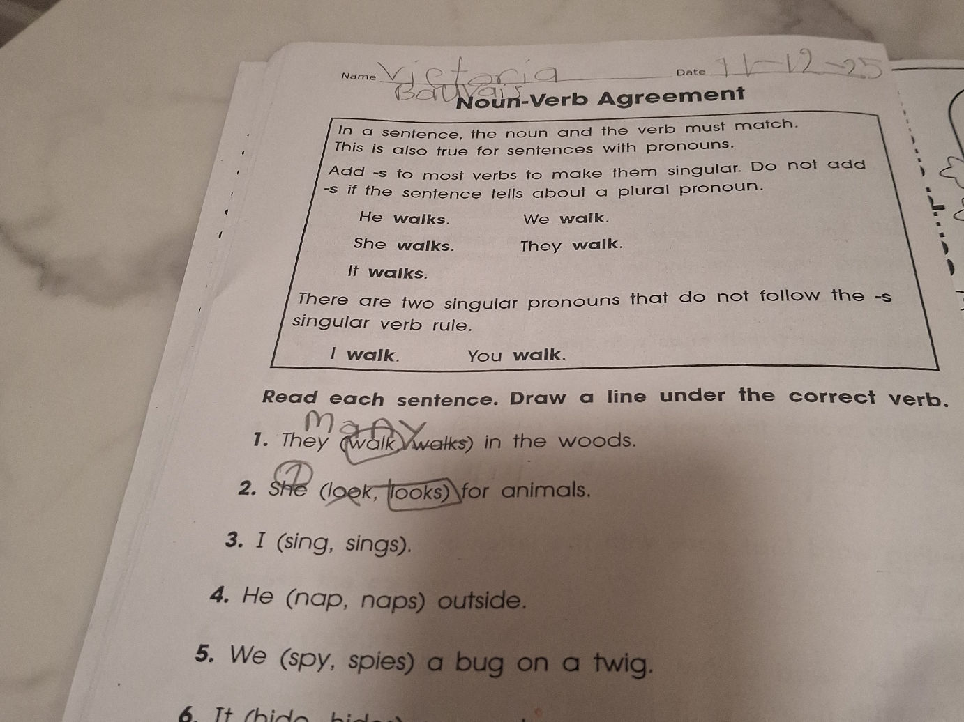 Noun-Verb Agreement In a sentence, the noun | StudyX