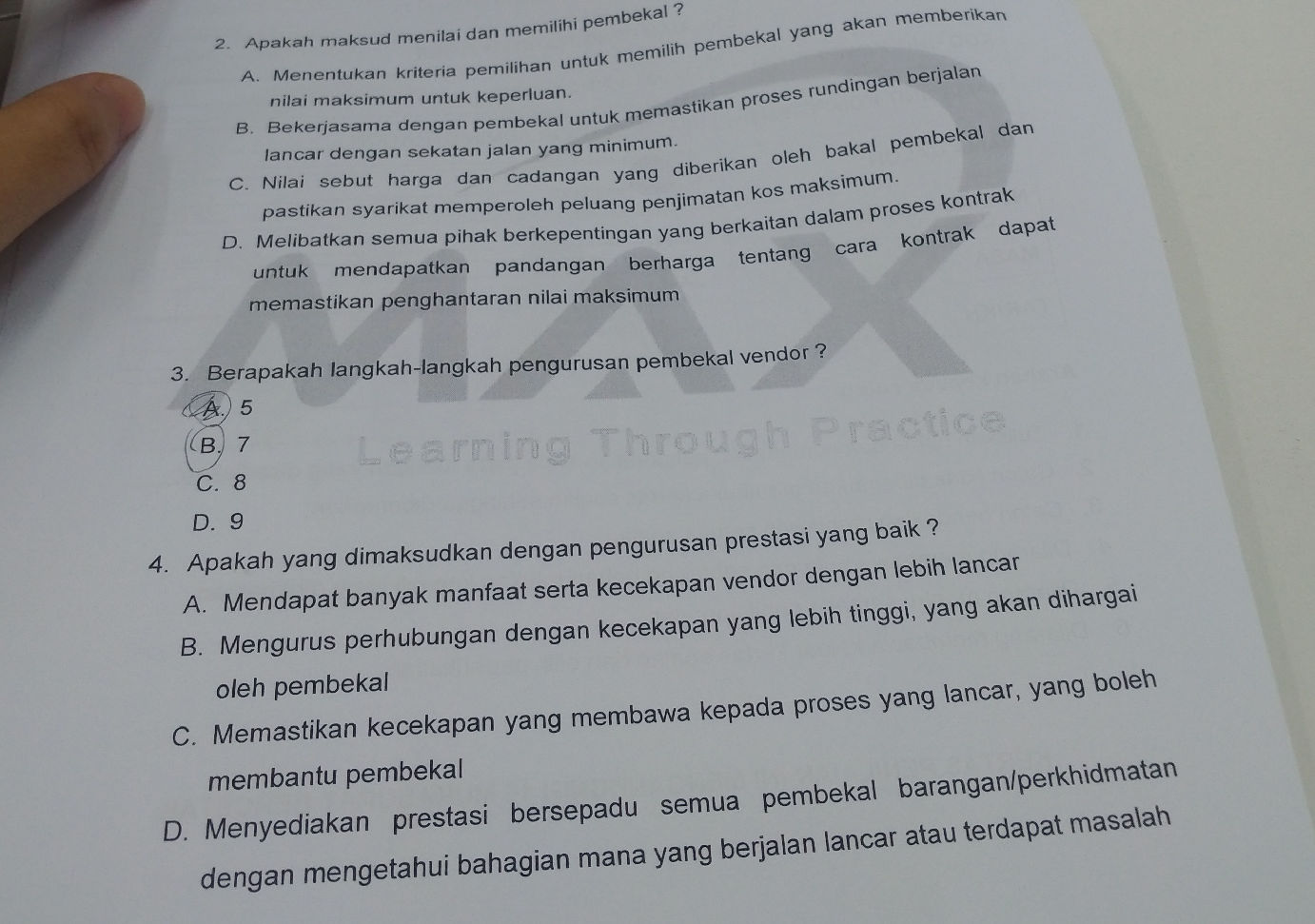 2. Apakah maksud menilai dan memilihi | StudyX