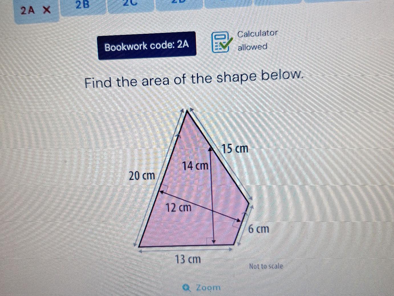 Find the area of the shape below. | StudyX