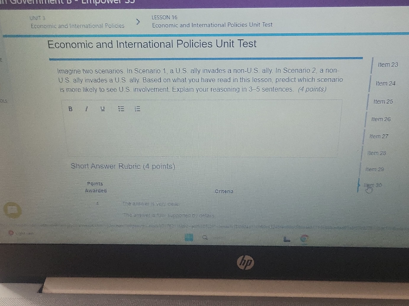 Imagine two scenarios. In Scenario 1, a U.S. | StudyX