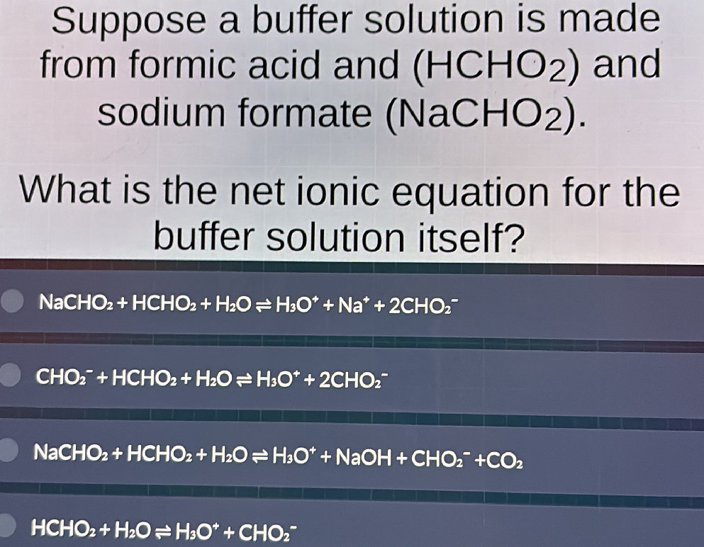 Suppose a buffer solution is made from | StudyX