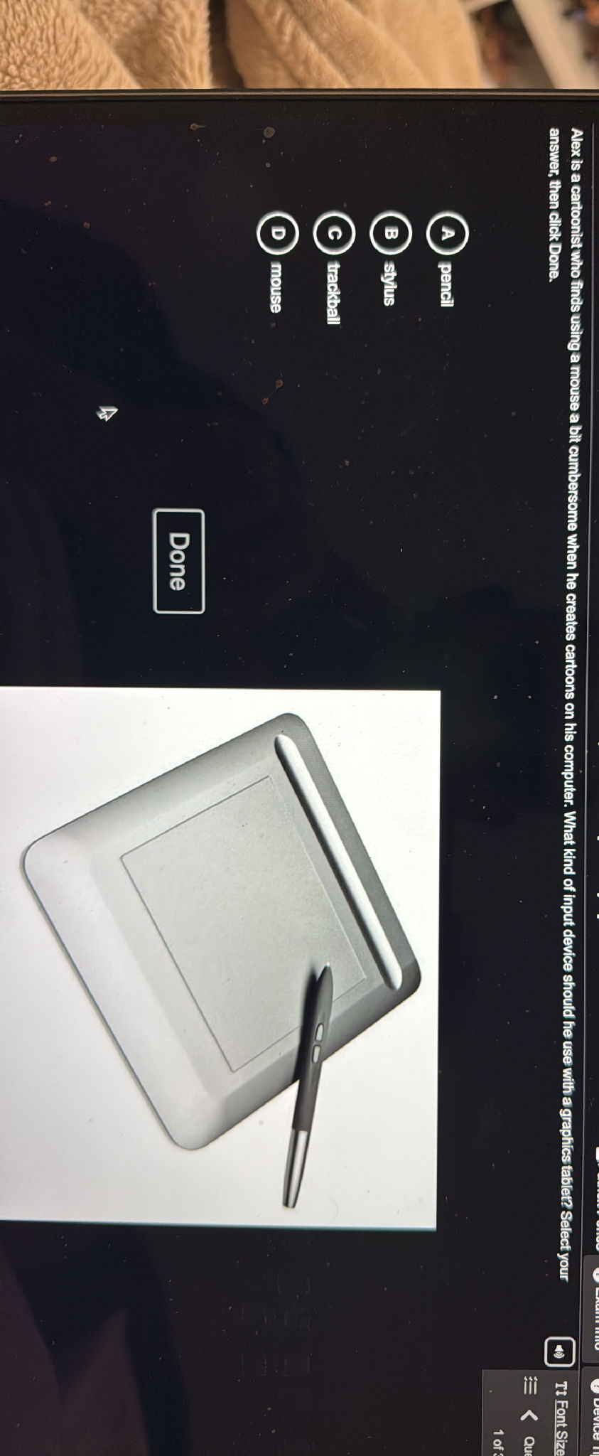 Alex is a cartoonist who finds using a mouse | StudyX