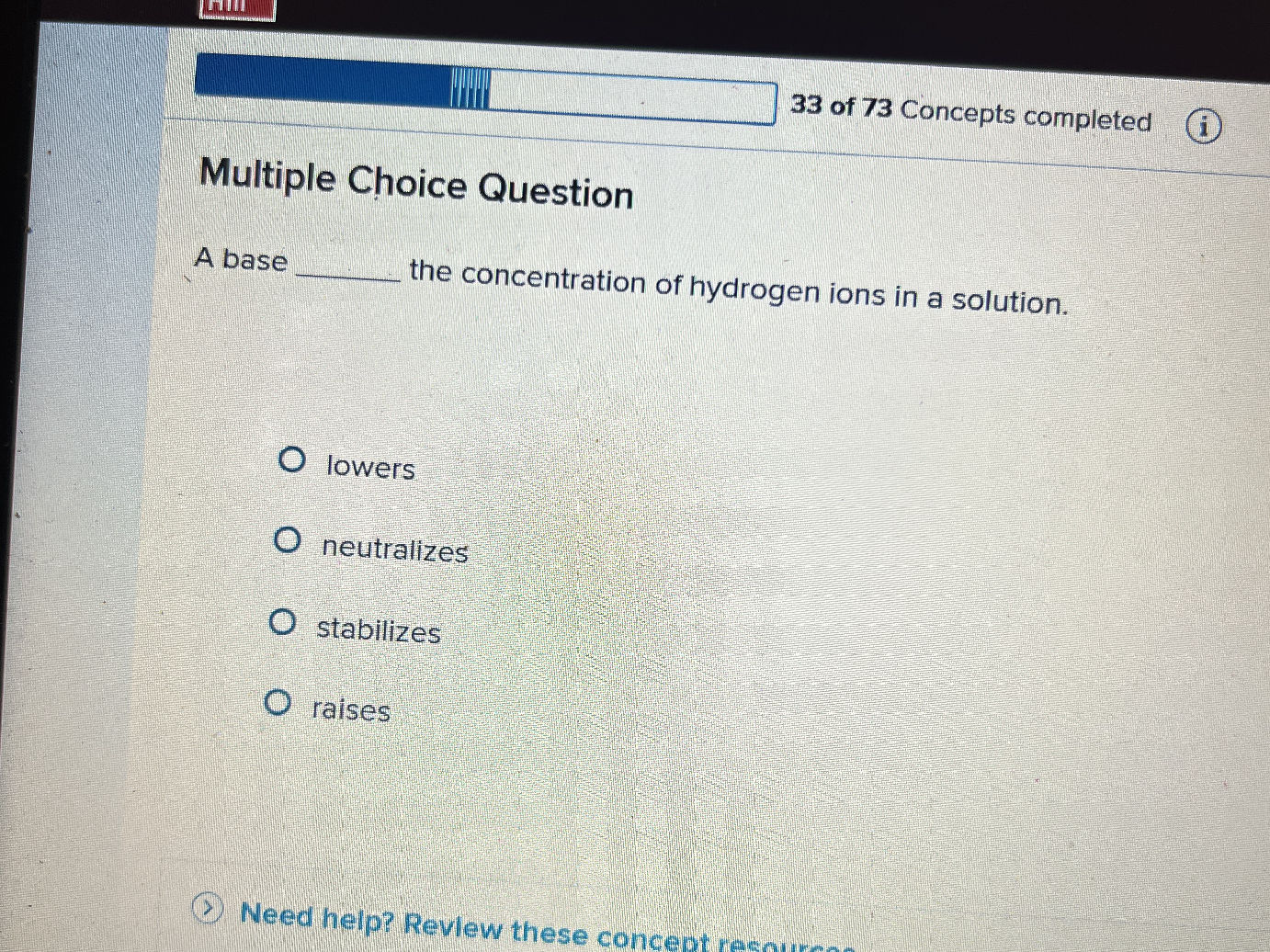 Multiple Choice Question A base __________ | StudyX