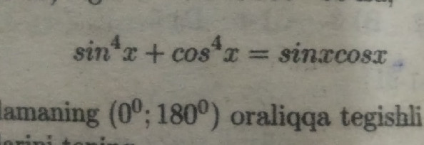 Solve the equation $ ^4 x + ^4 x = x x$ | StudyX
