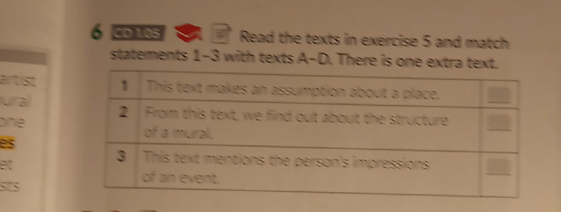 Read the texts in exercise 5 and match | StudyX