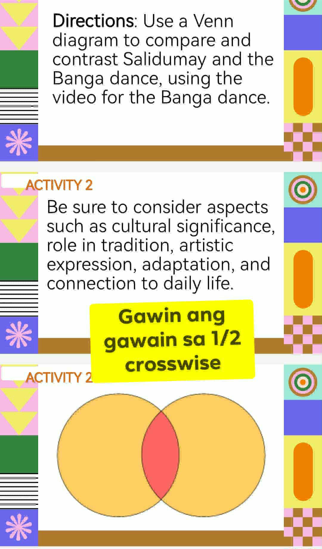 Directions: Use a Venn diagram to compare | StudyX