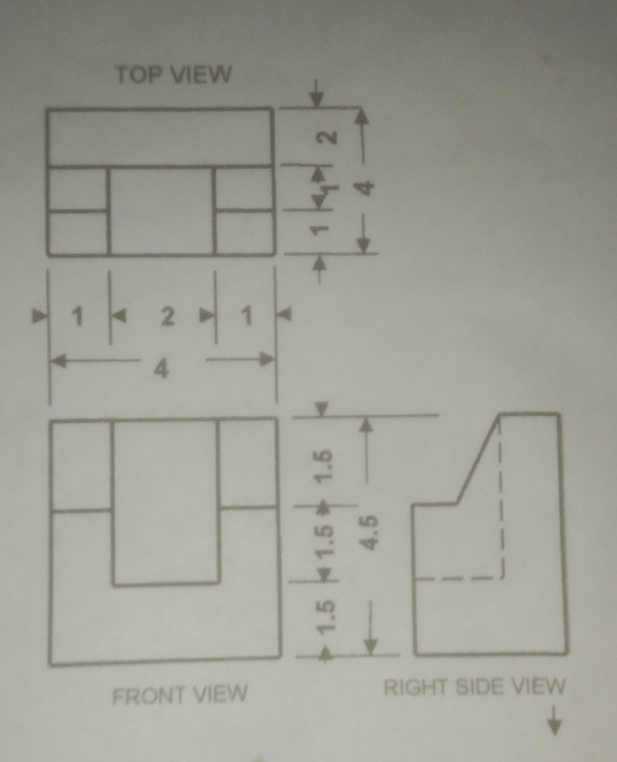 The image displays the three principal views | StudyX