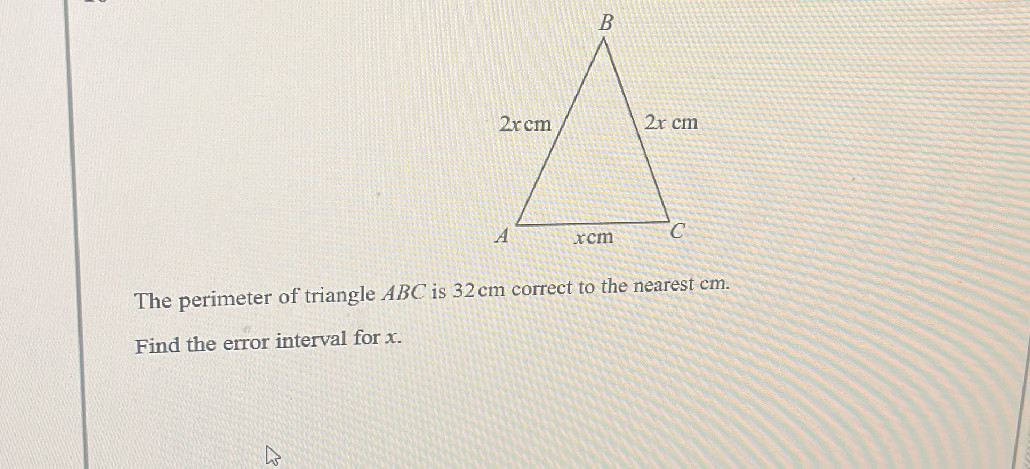 The perimeter of triangle ABC is 32 cm