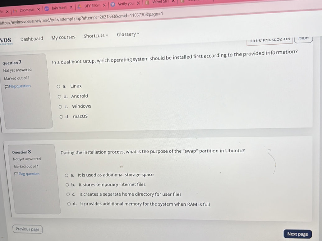 During the installation process, what is the | StudyX