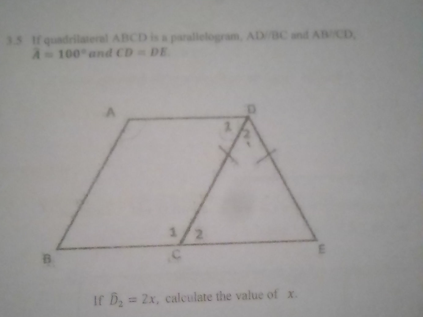 If quadrilateral ABCD is a parallelogram, | StudyX