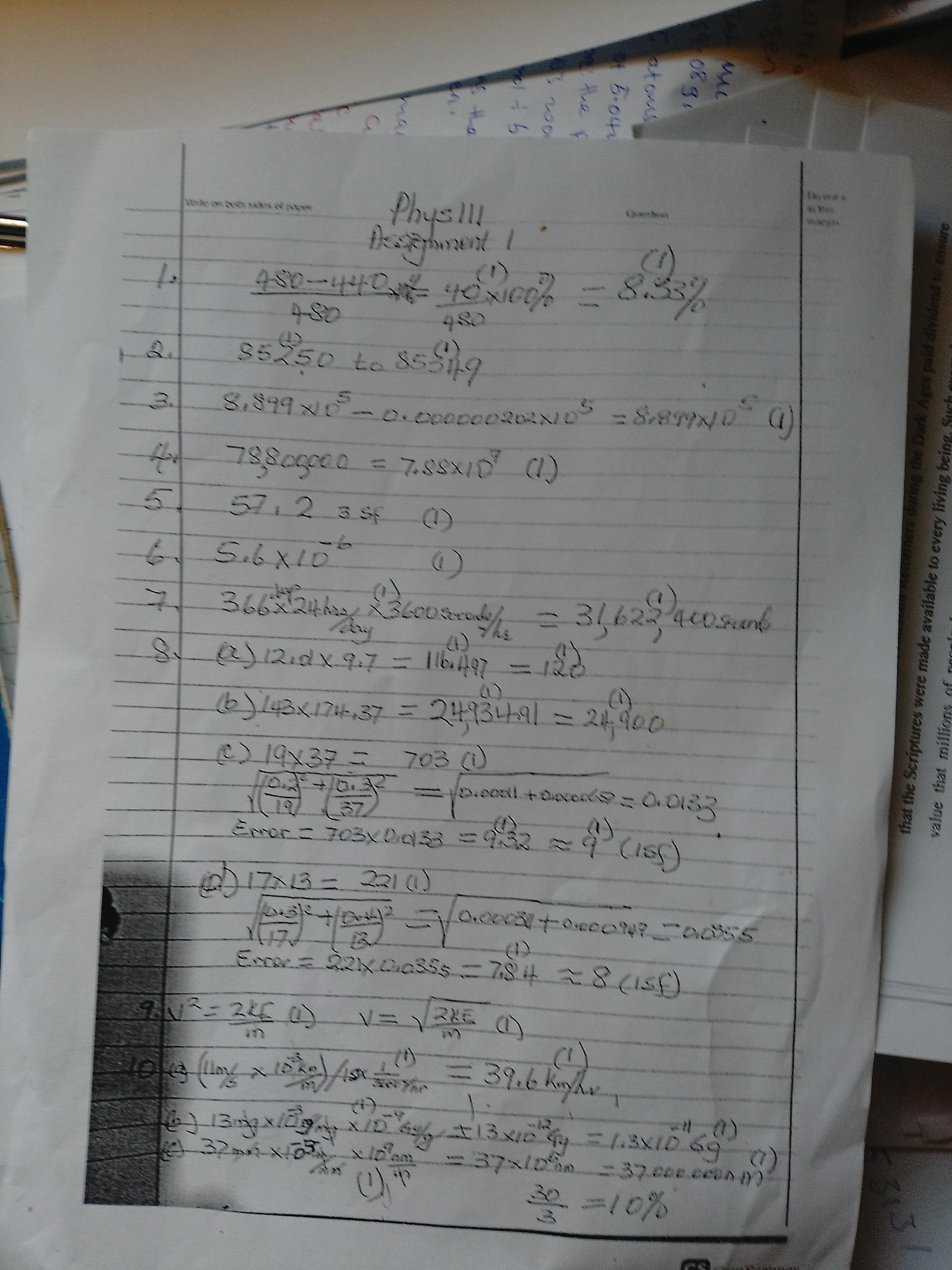 1. $$ {480-440}{480} 100\% = 8.33\%$$ $$ | StudyX