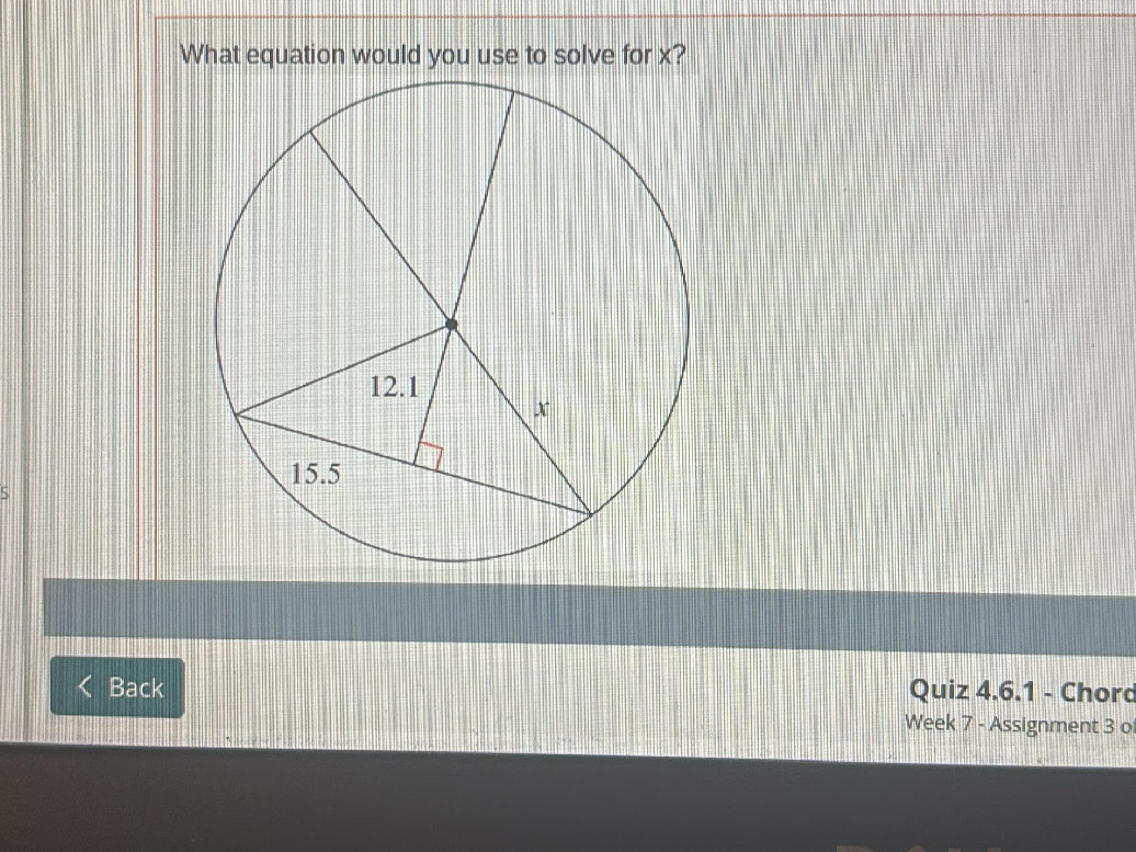 What equation would you use to solve for | StudyX