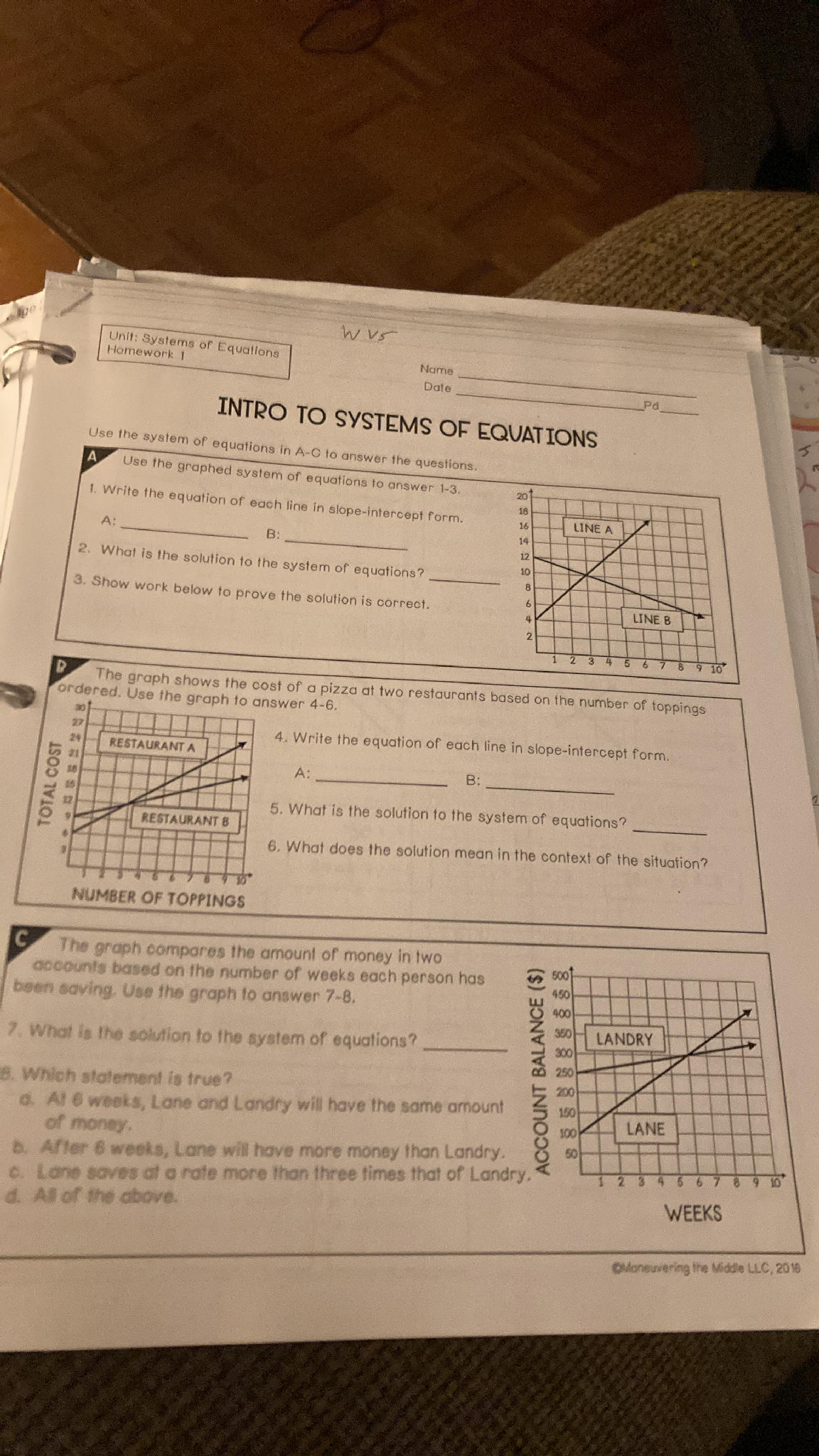 Use the graphed system of equations to | StudyX