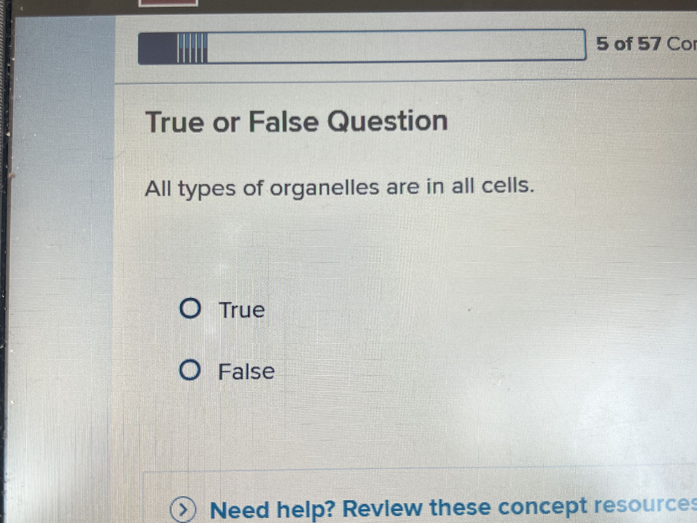 True or False Question All types of | StudyX