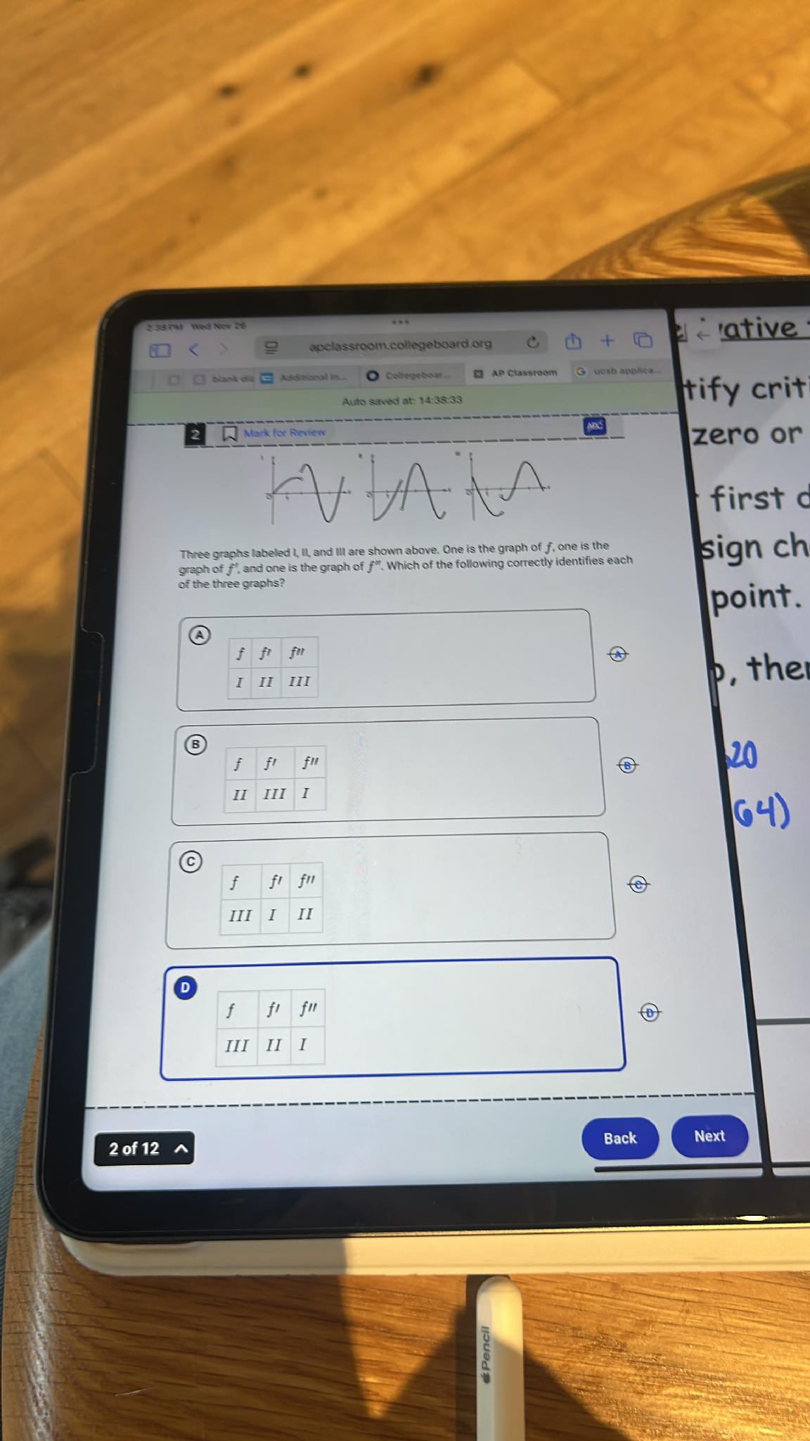 Three graphs labeled I, II, and III are | StudyX