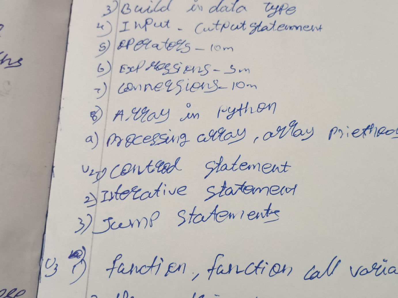 8) Array in python a) processing array, | StudyX