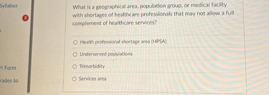 What is a geographical area, population | StudyX