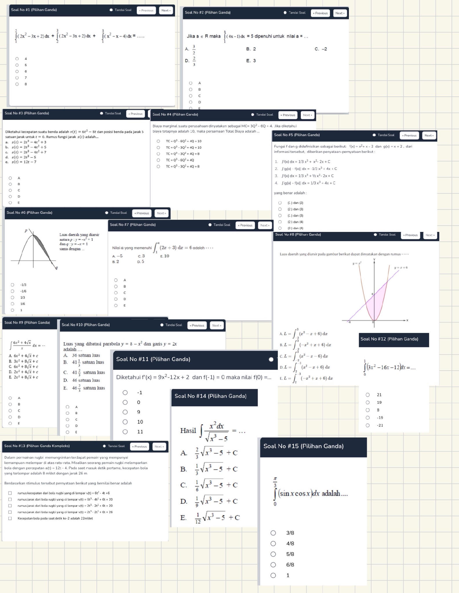 Tentukan nilai dari: $$ | StudyX