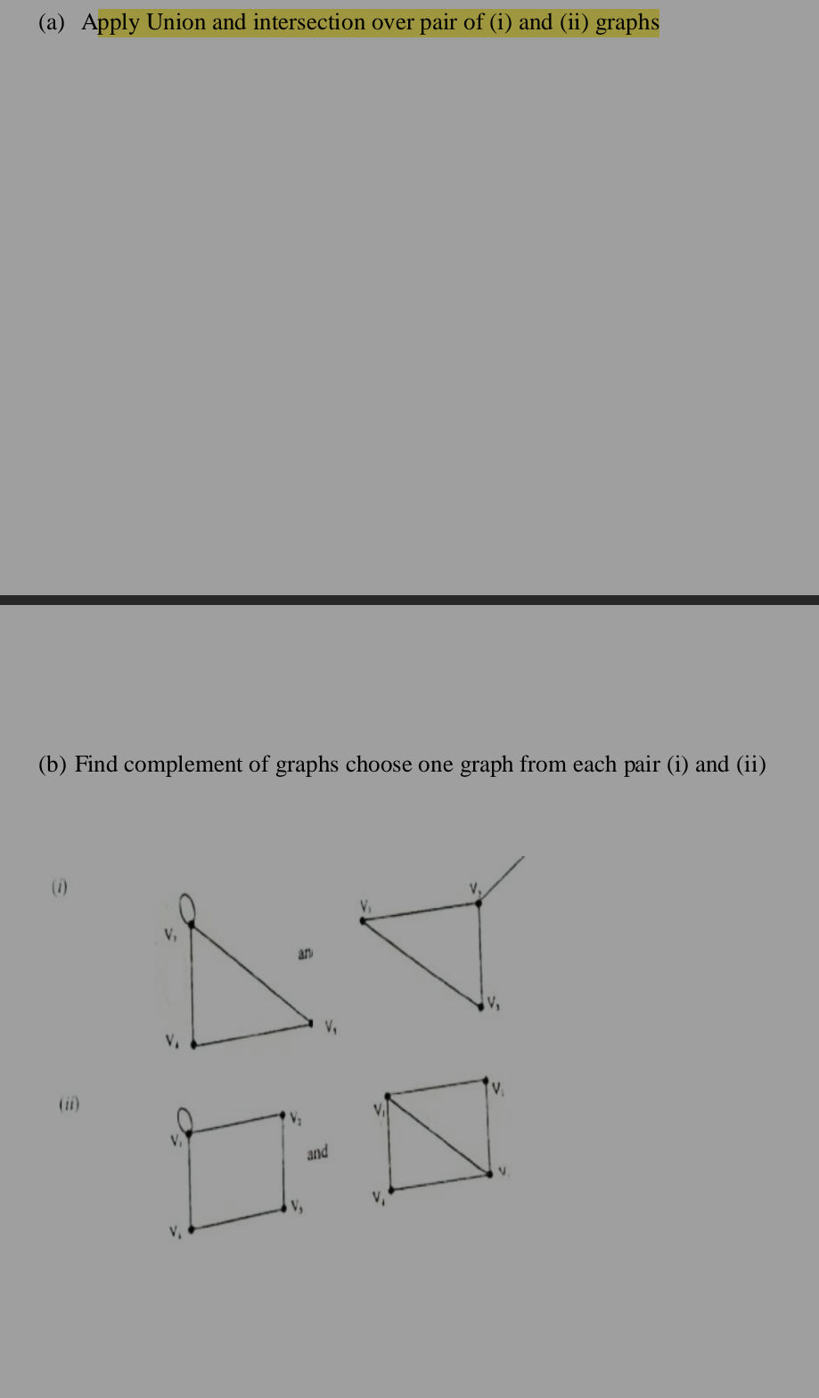 (a) Apply Union and intersection over pair | StudyX