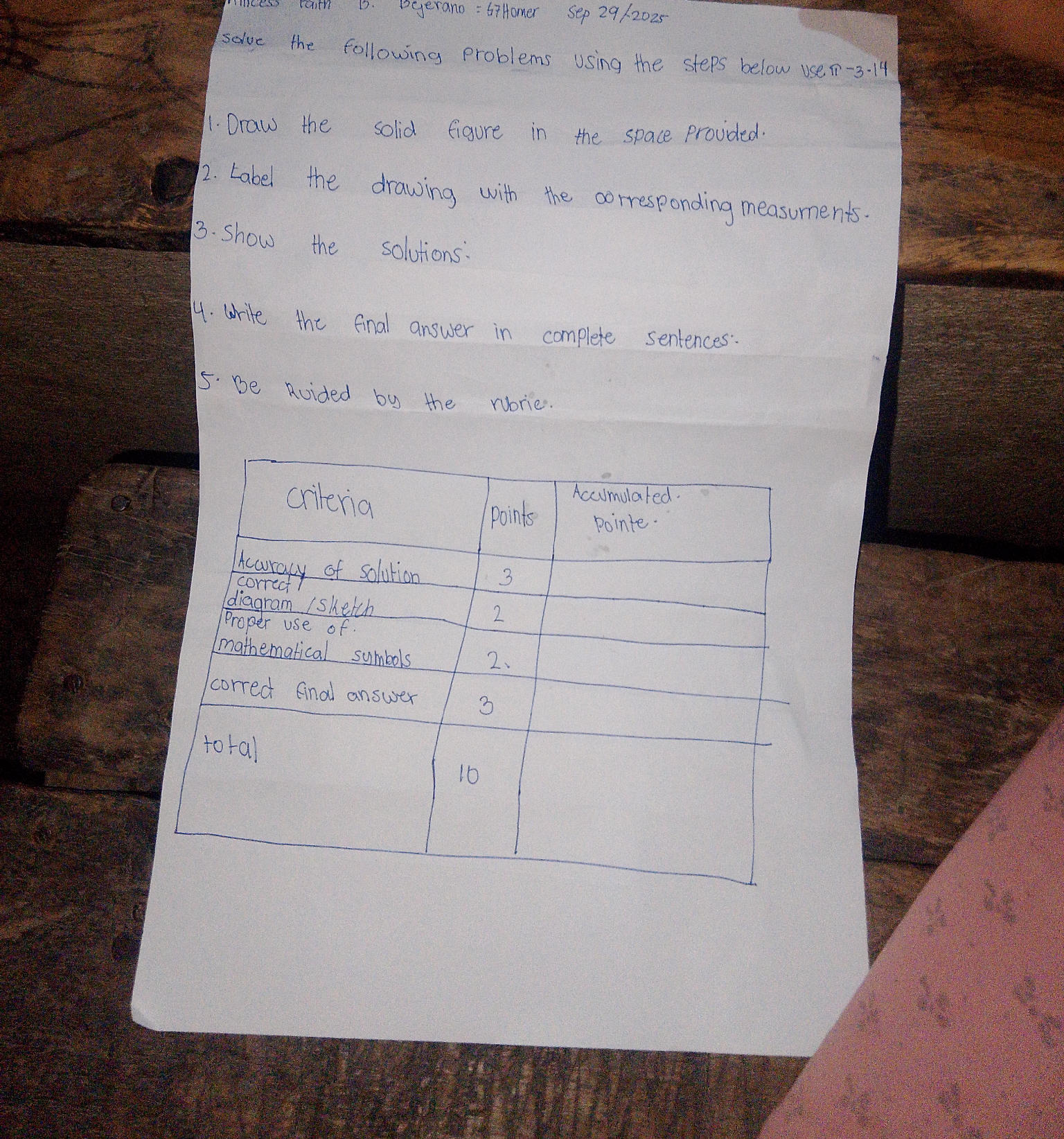 Solve the following problems using the steps | StudyX