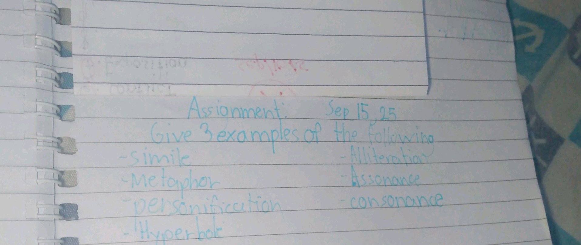 Assignment: Sep 15, 25 Give 3 examples of | StudyX