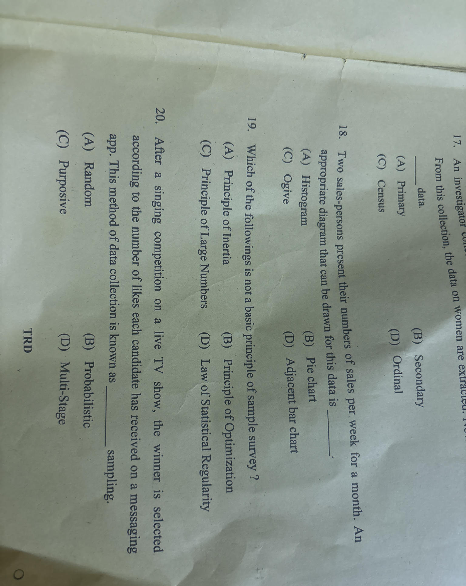 Which of the followings is not a basic | StudyX