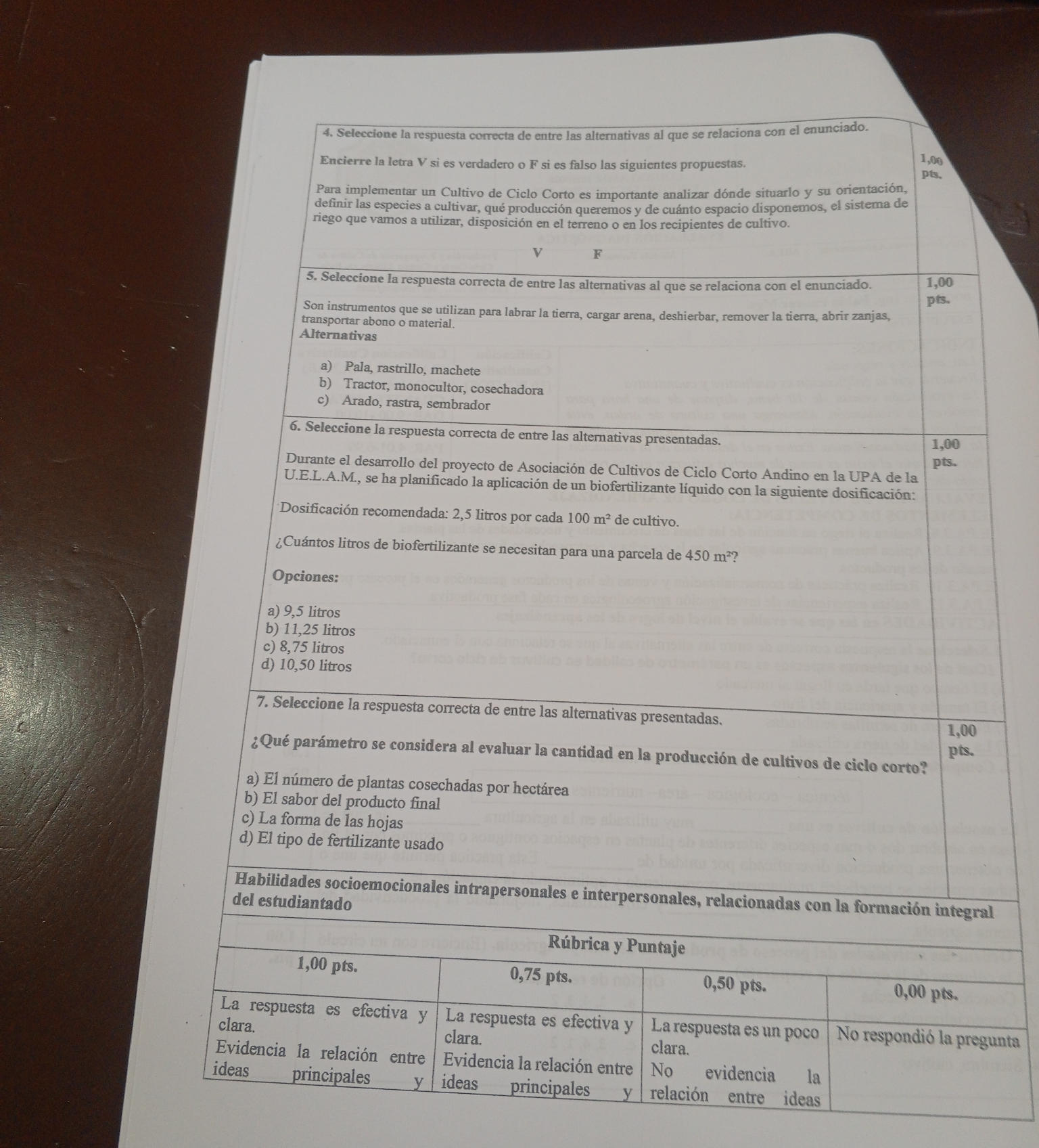 Seleccione la respuesta correcta de entre | StudyX