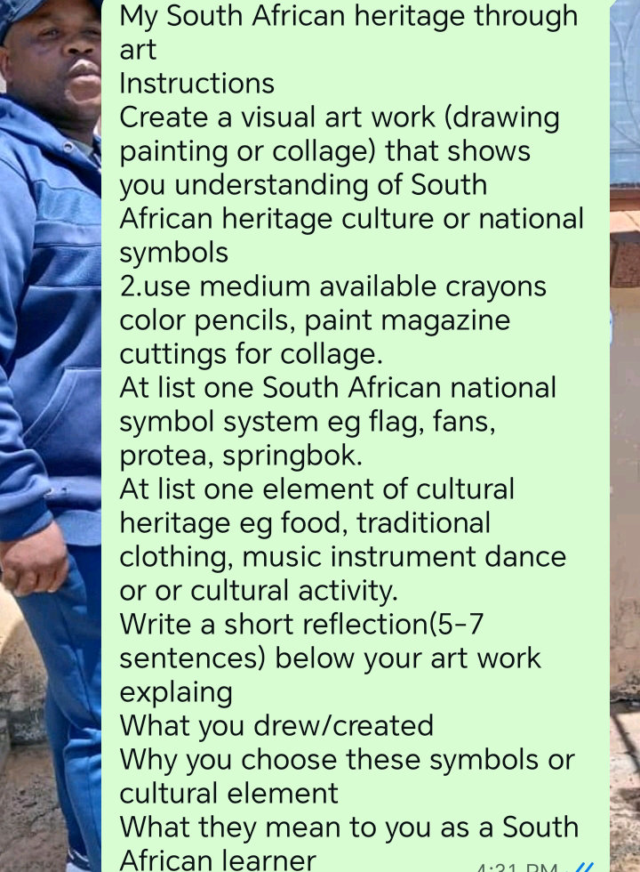 My South African heritage through art | StudyX