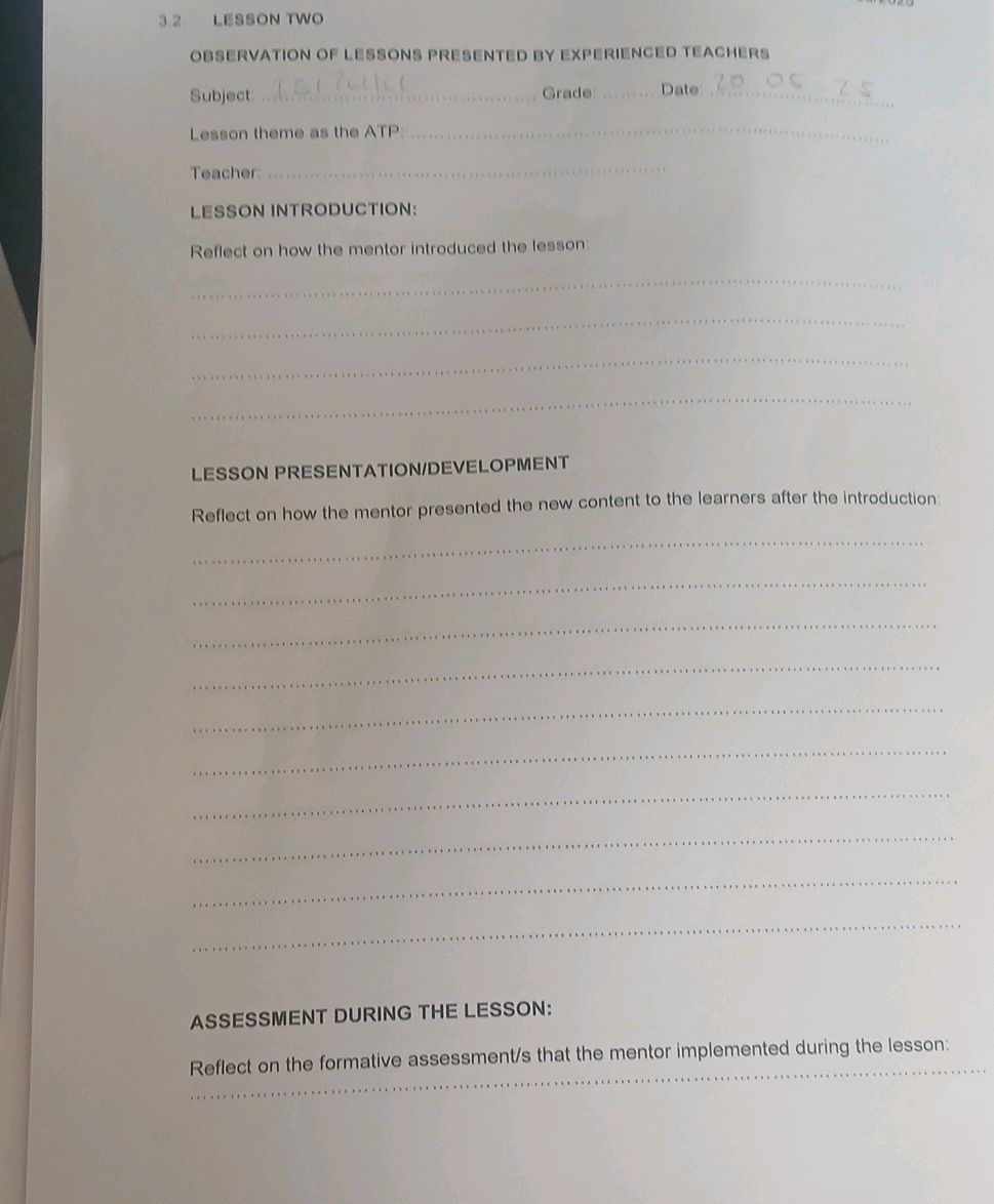 LESSON INTRODUCTION: Reflect on how the | StudyX