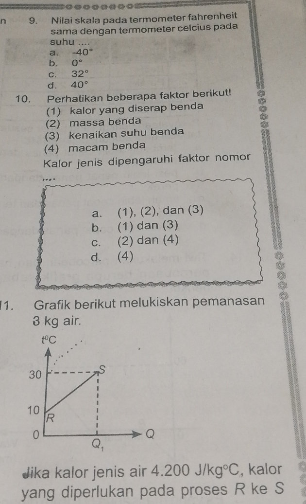 9. Nilai skala pada termometer fahrenheit | StudyX