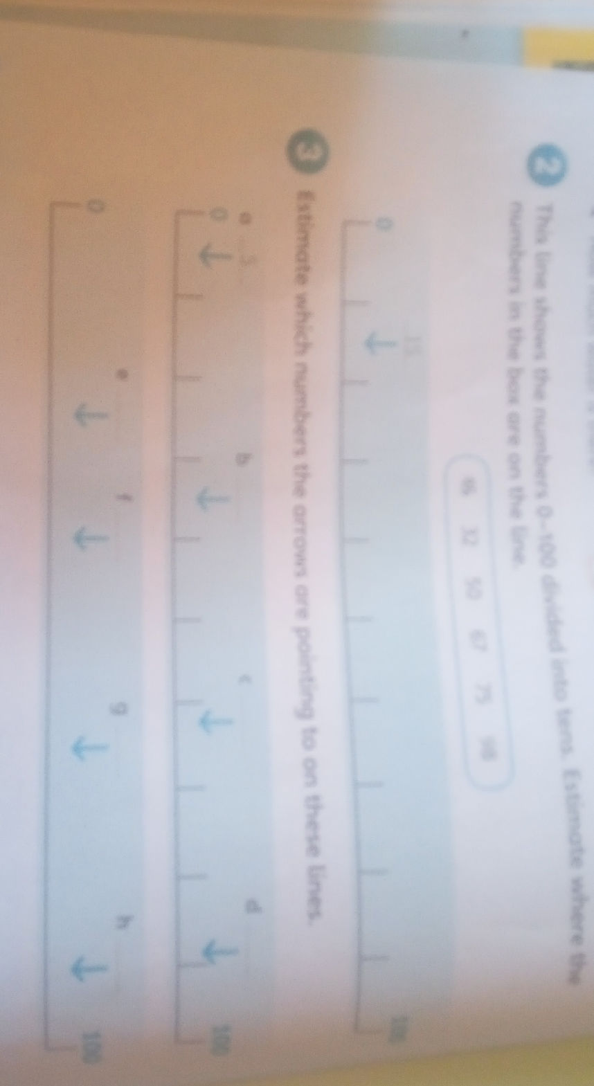 Estimate which numbers the arrows are | StudyX