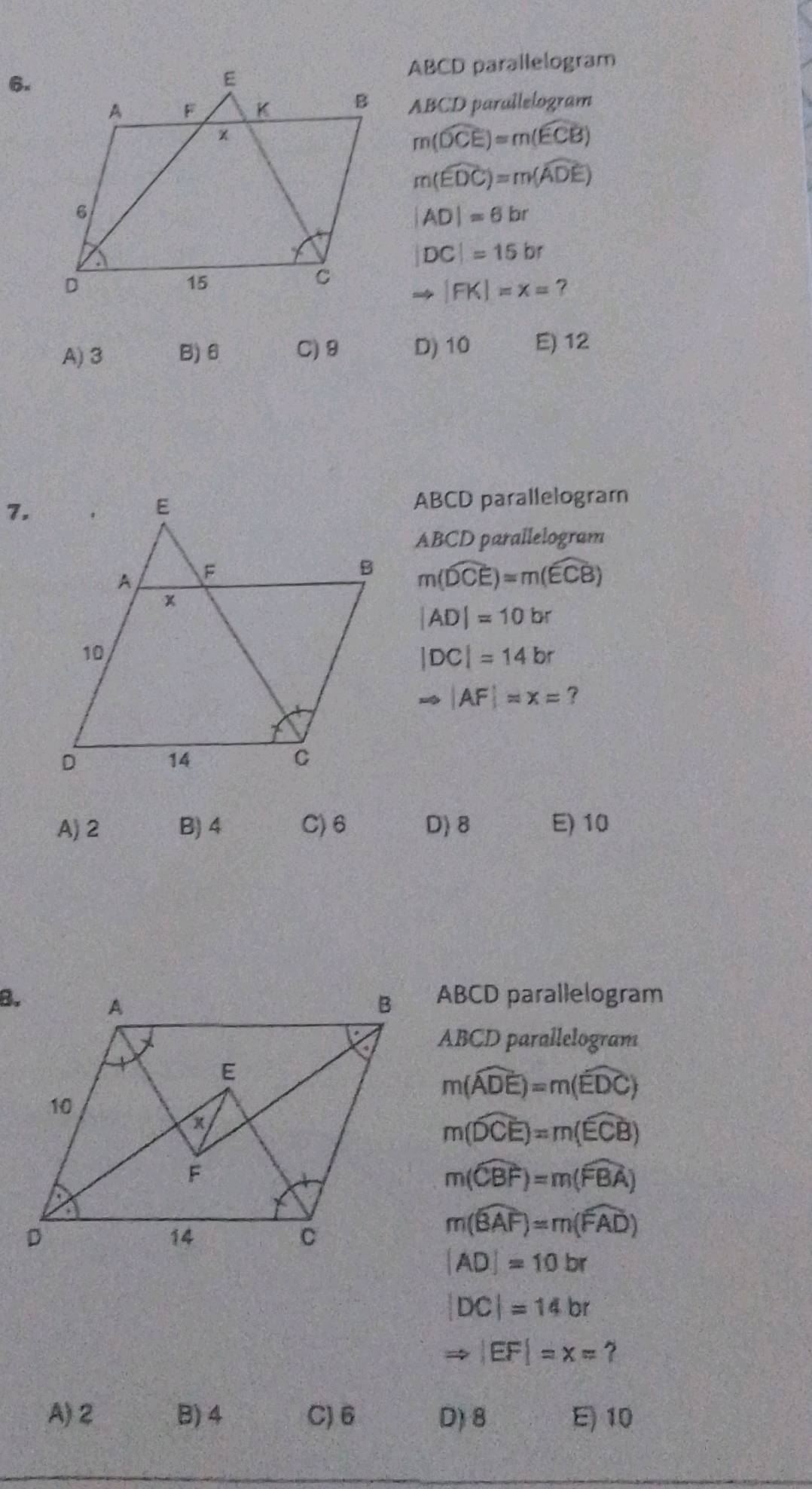 6. ABCD parallelogram ABCD parallelogram | StudyX