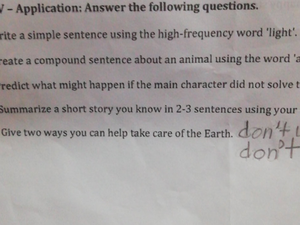 Write a simple sentence using the | StudyX