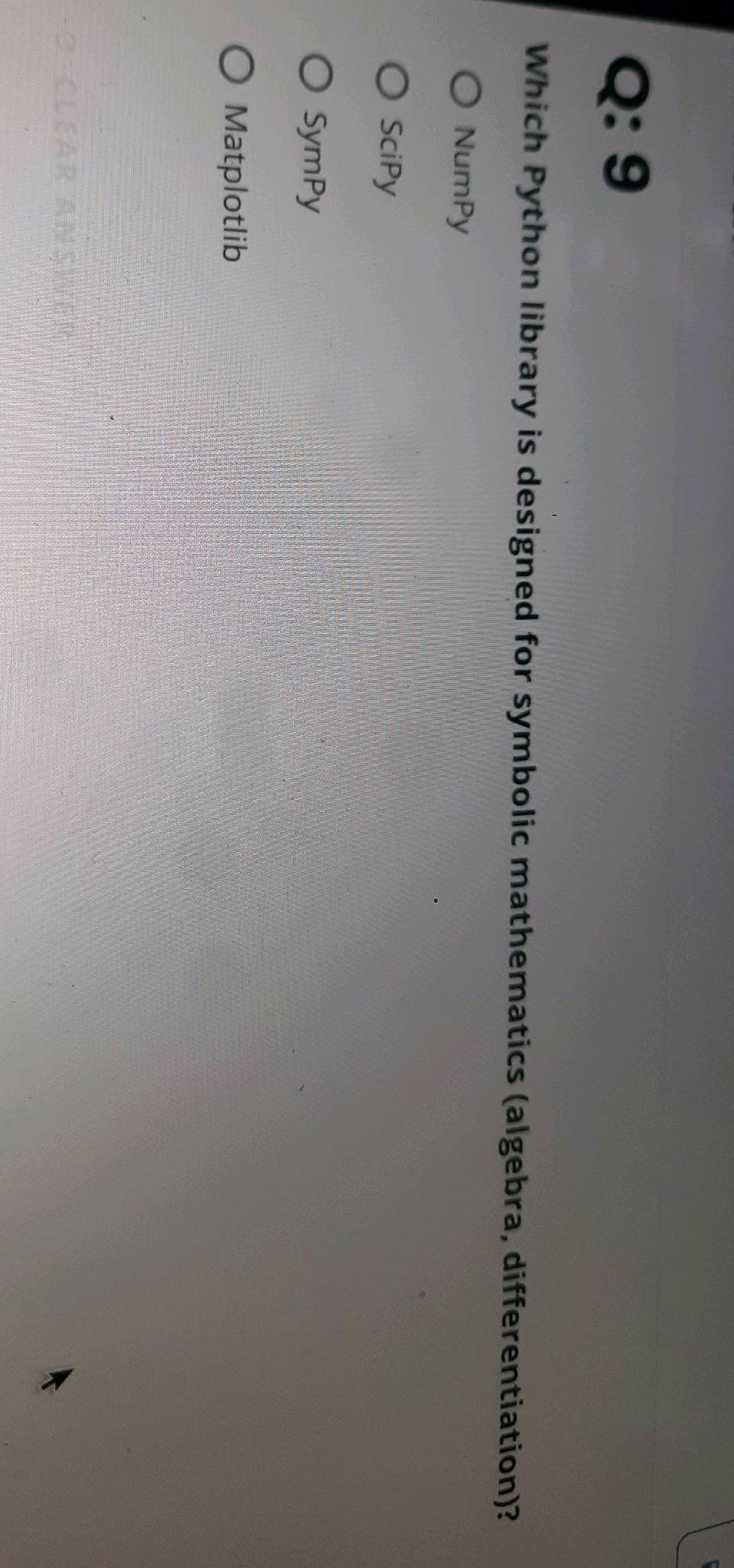 Which Python library is designed for | StudyX