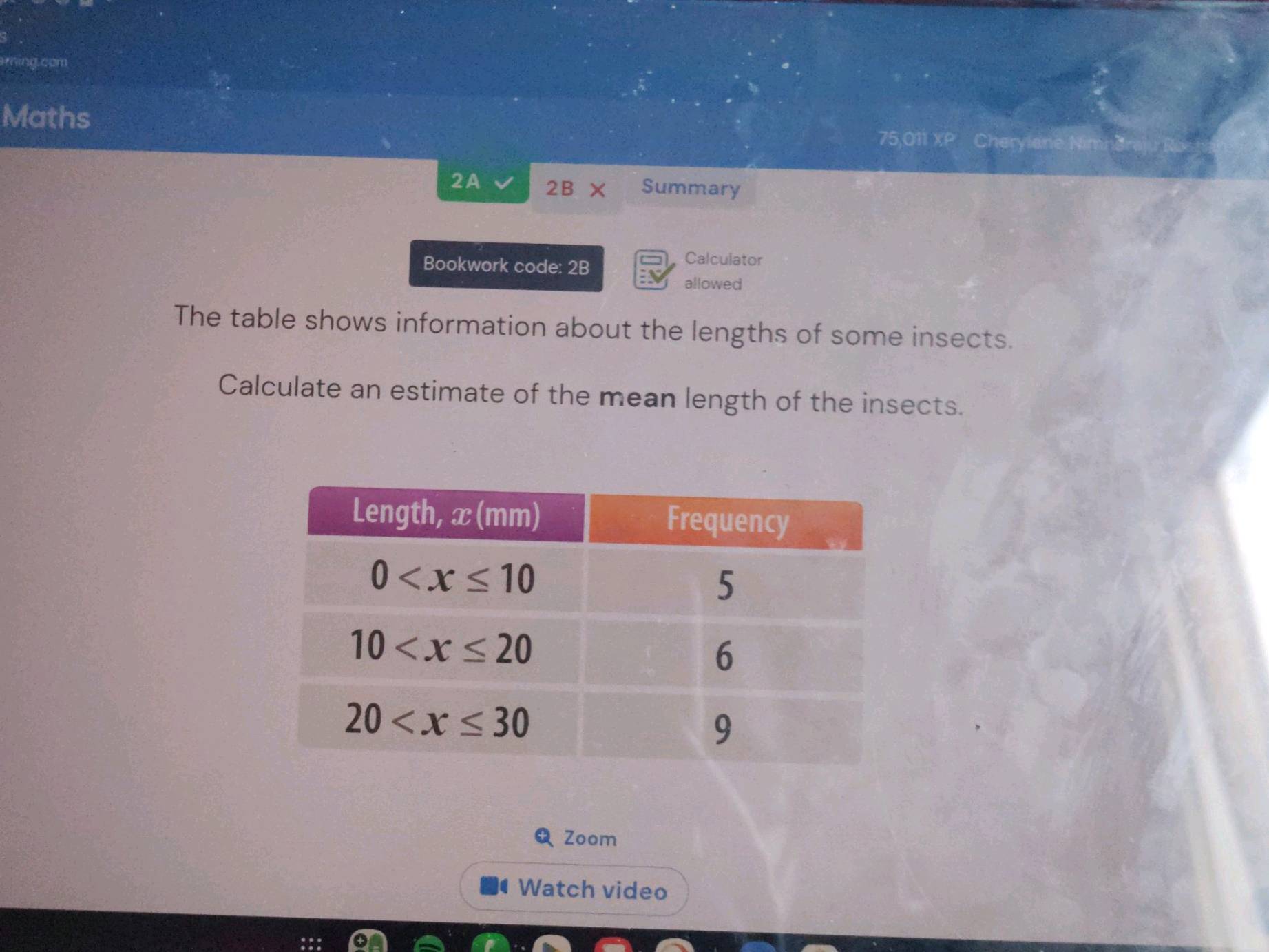 The table shows information about the | StudyX