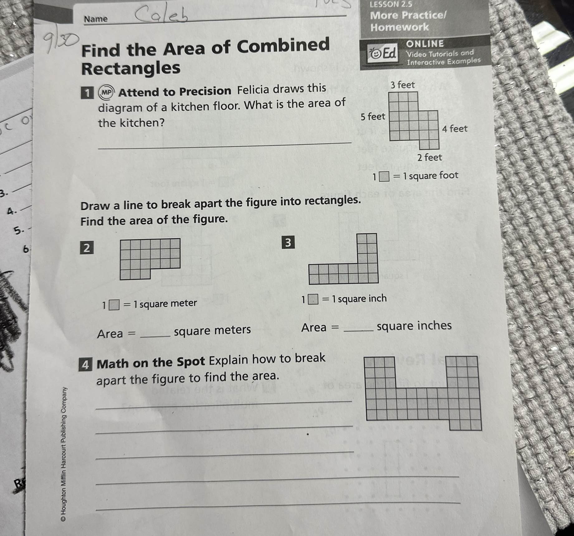 Find the Area of Combined Rectangles 1 | StudyX
