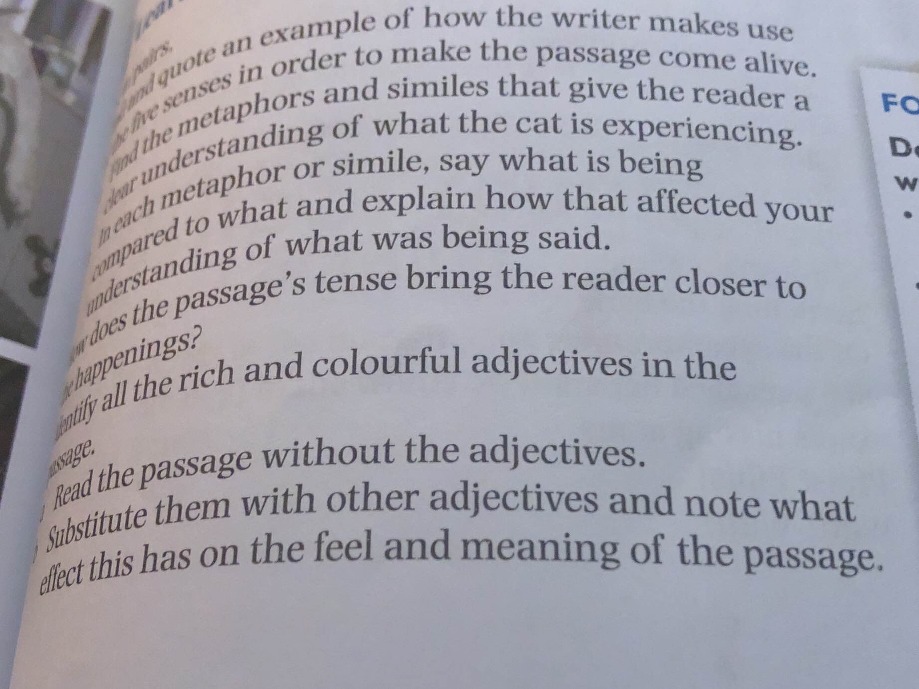 and quote an example of how the writer makes | StudyX