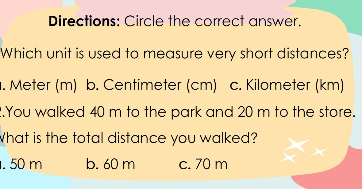 Which unit is used to measure very short | StudyX